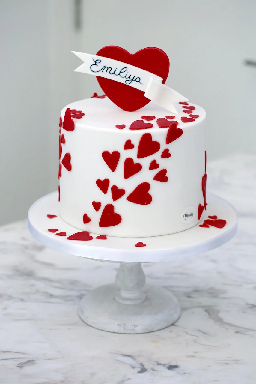 Red Heart Anniversary Cakes