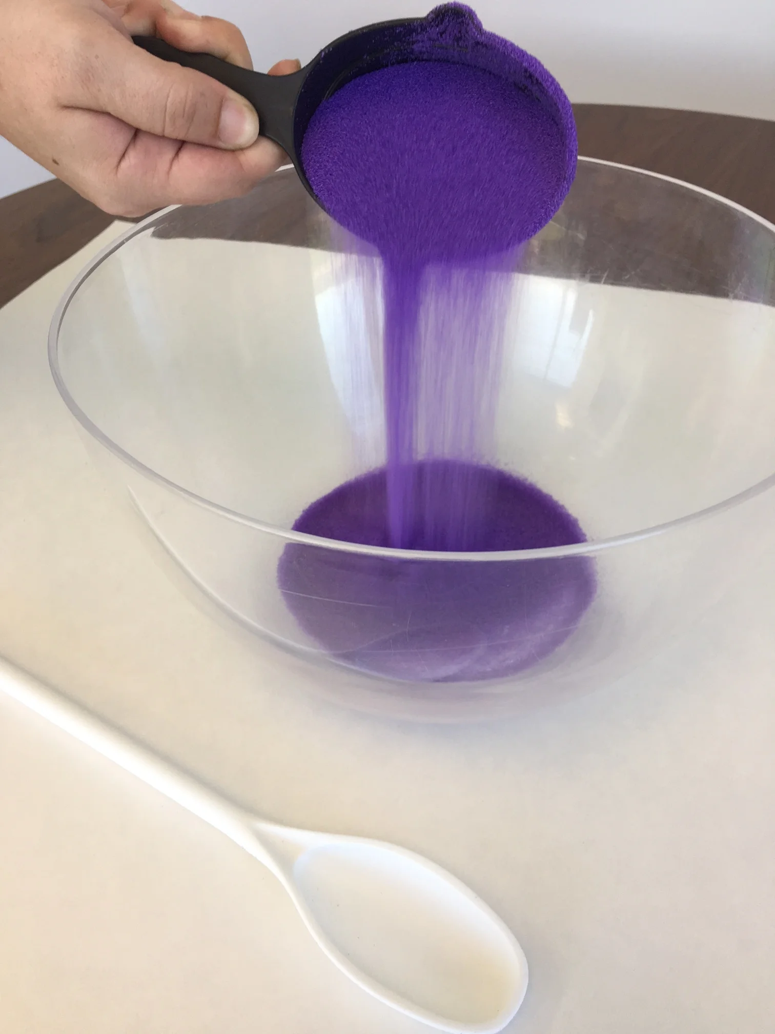 Make Glittery Galaxy Goop using Crayola Play Sand & Shaving Cream ...