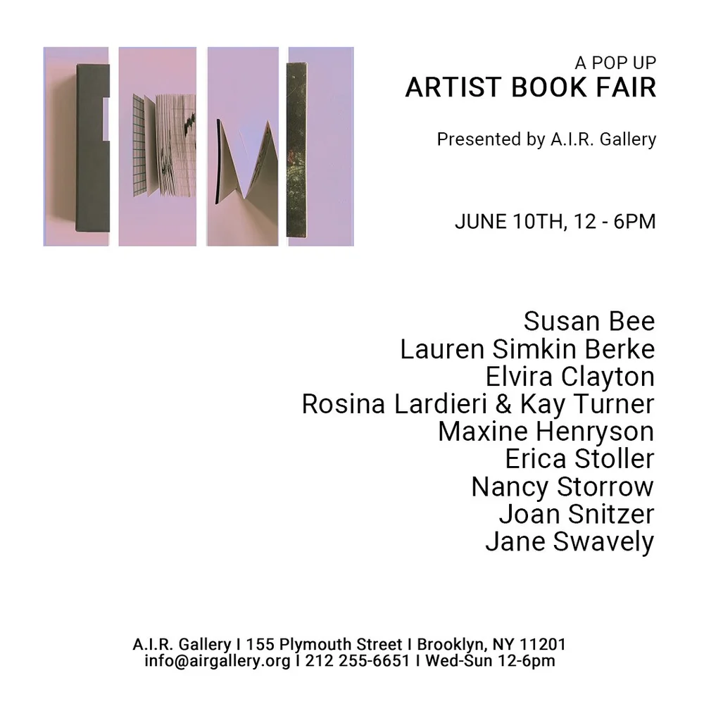 A POP UP ARTIST BOOK FAIR — A.I.R.