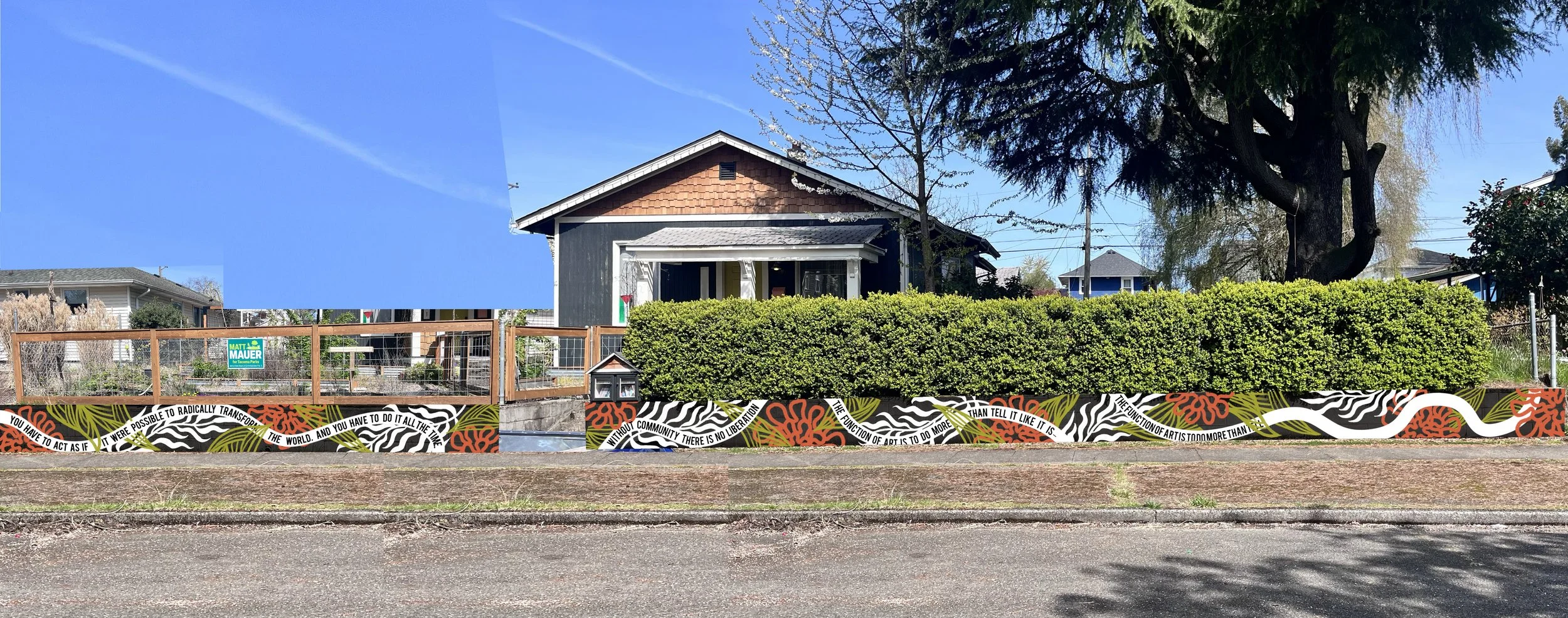 Retaining Wall Mural Process | Tacoma Mural Artist — Liz Morrow