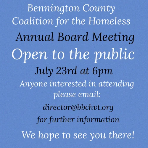 Community Updates — Bennington County Coalition for the Homeless
