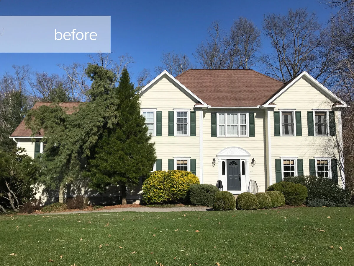 Our Front Exterior Transformation Process (Progress) — root & dwell