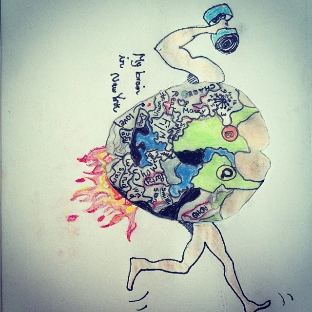 Brain Explosion Drawing