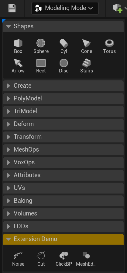 Modeling Mode Extension Plugins in UE5 — gradientspace