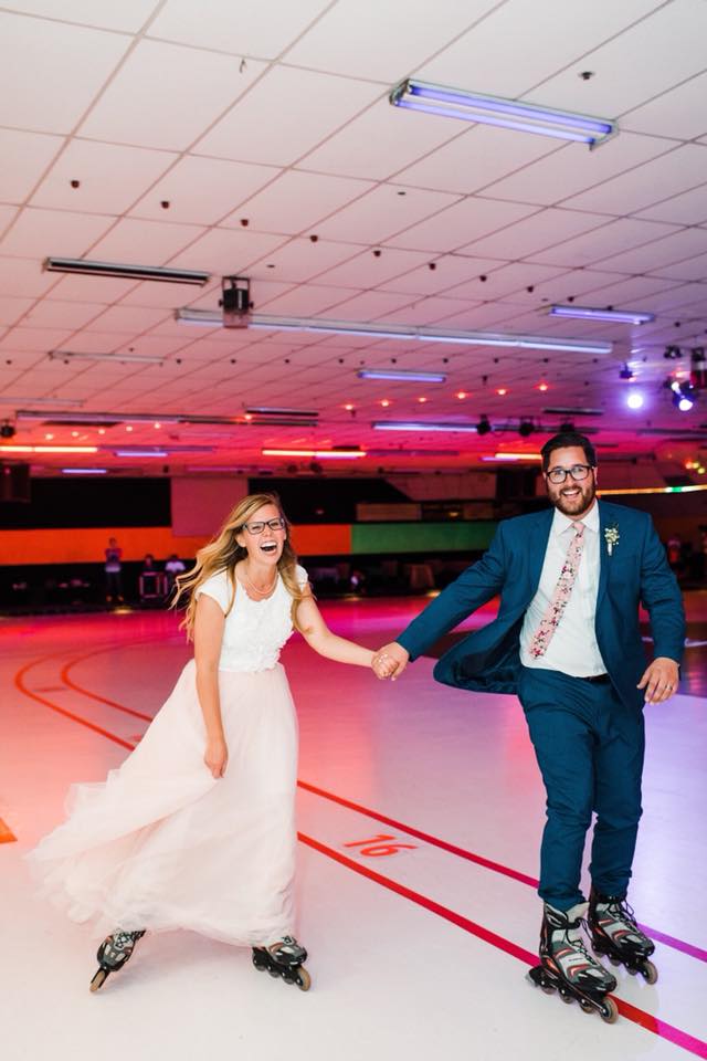 A Roller Skating Wedding Reception at Classic — Classic Skating & Fun ...