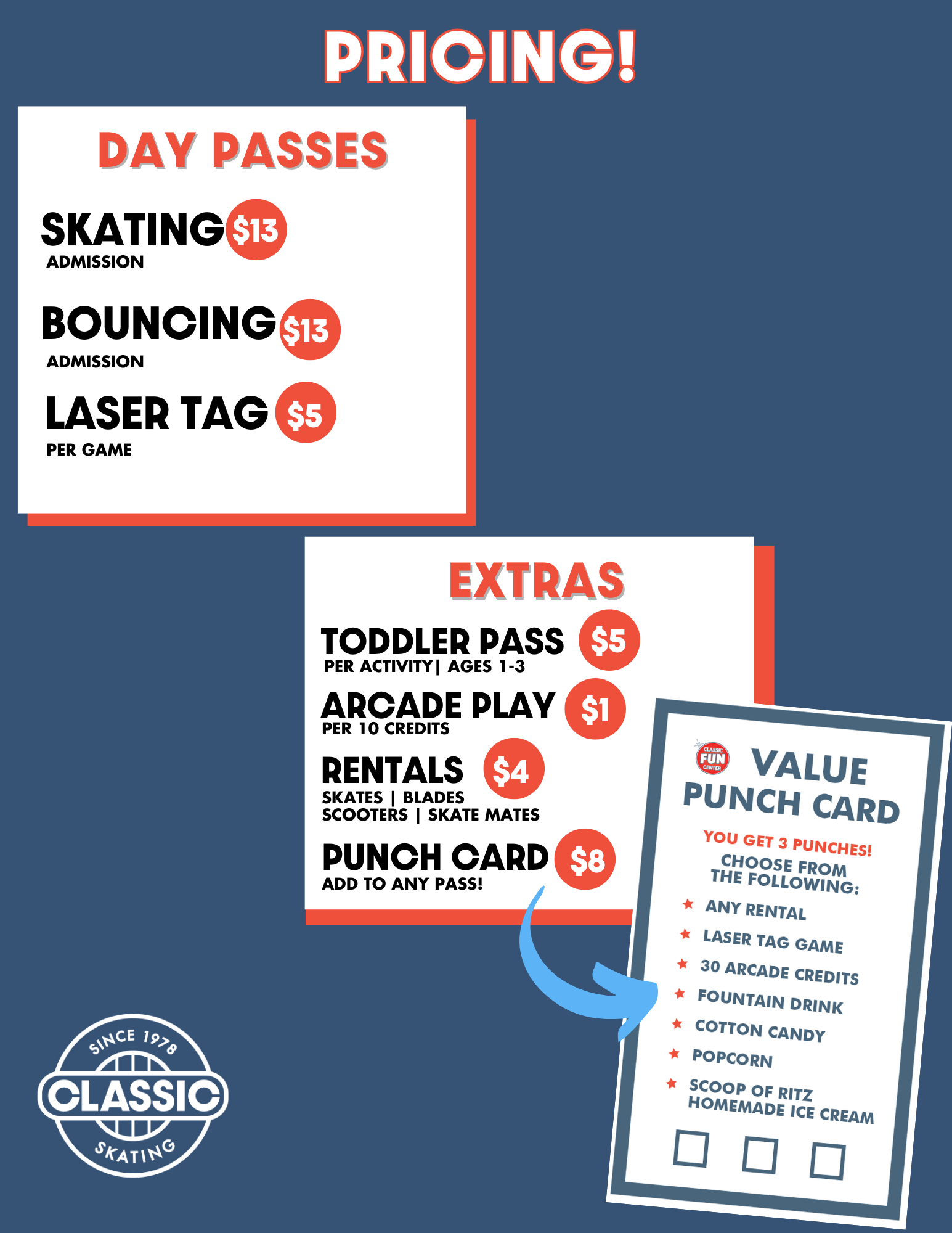 Pricing — Classic Skating & Fun Center | Family Fun & Birthday Parties ...