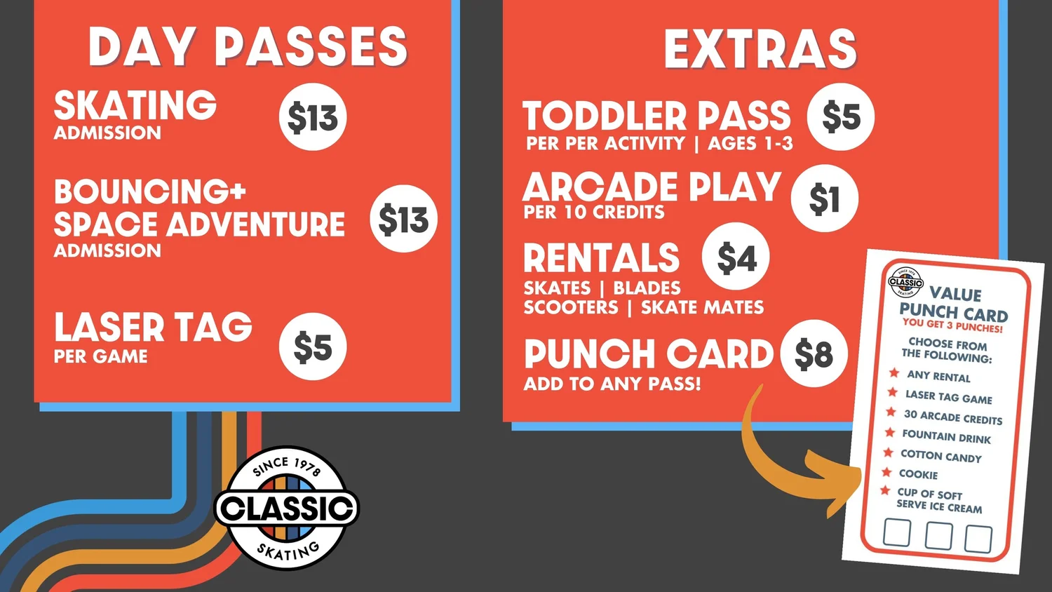 Pricing — Classic Skating & Fun Center | Family Fun & Birthday Parties ...