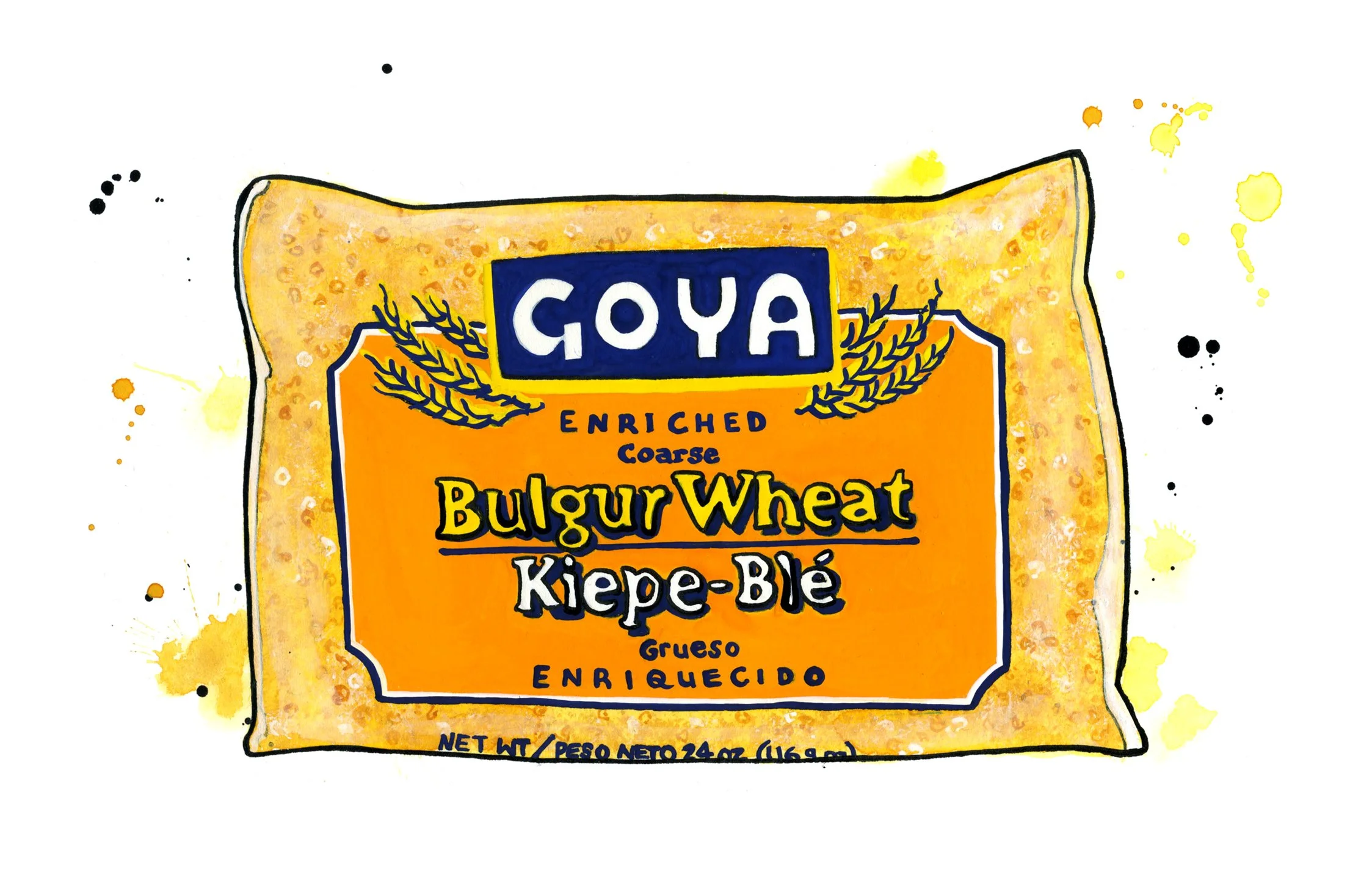 Goya Bulgar Wheat — Emma Dibben Illustration