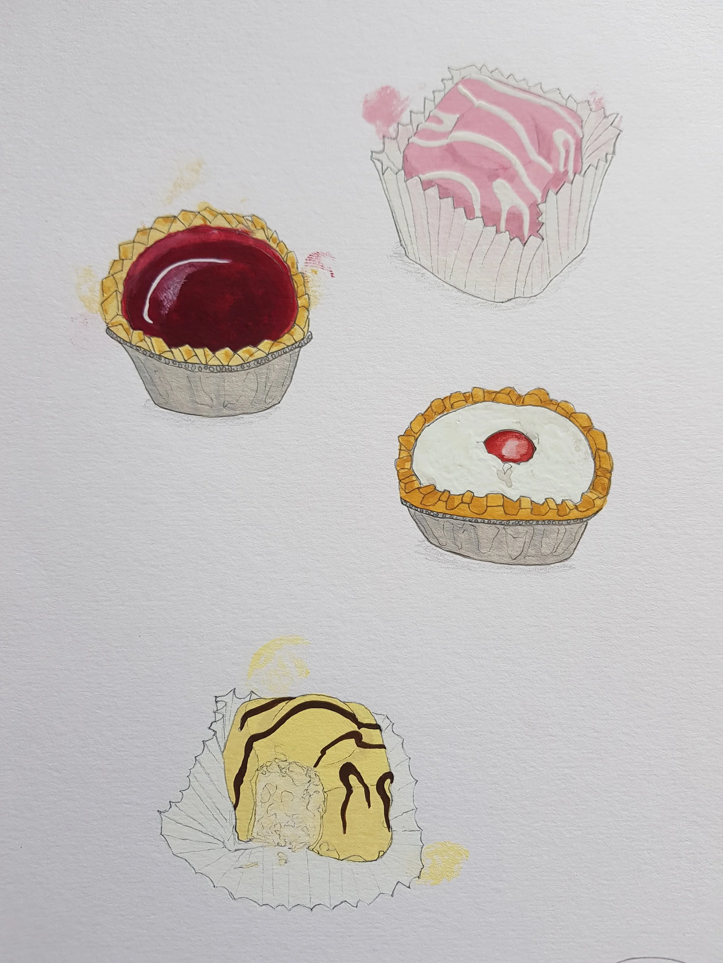 French Fancies! — Emma Dibben Illustration