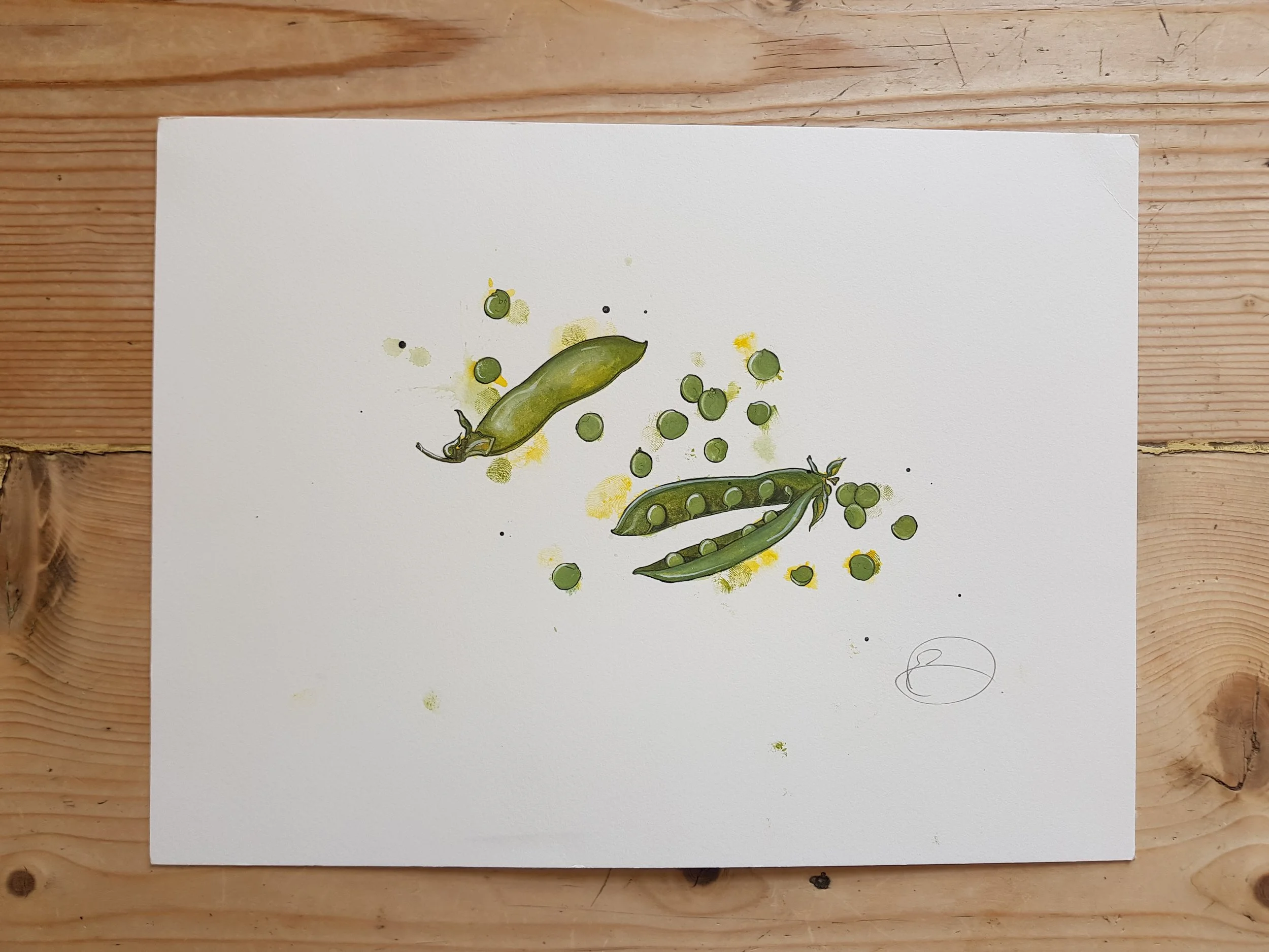 Peas — Emma Dibben Illustration