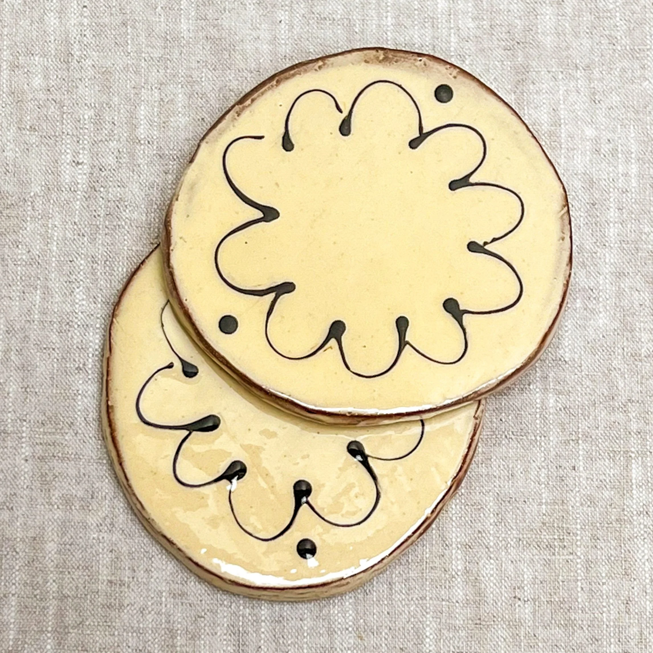 Slipware Ceramic Coaster Light — Form Lifestyle Store
