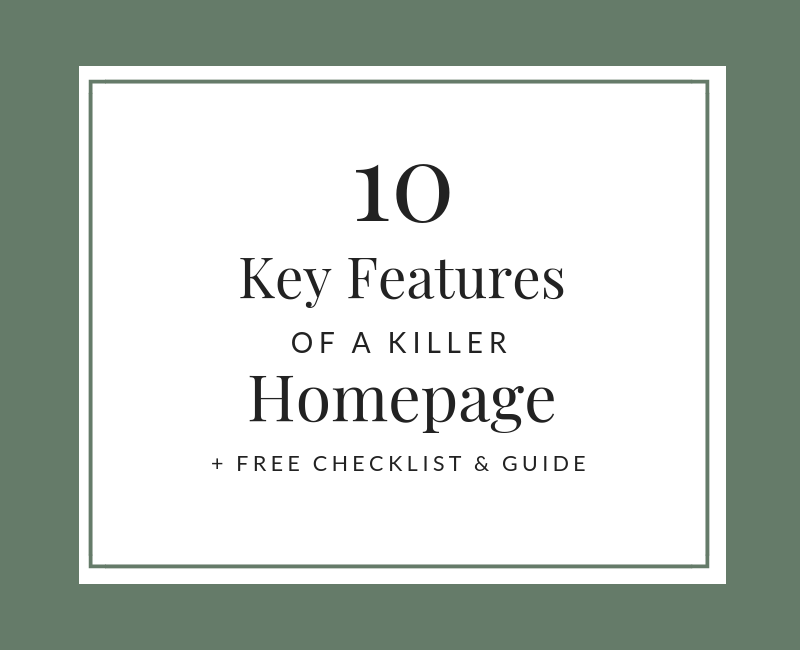 10 Key Features of a Killer Homepage | Katie Brimmer