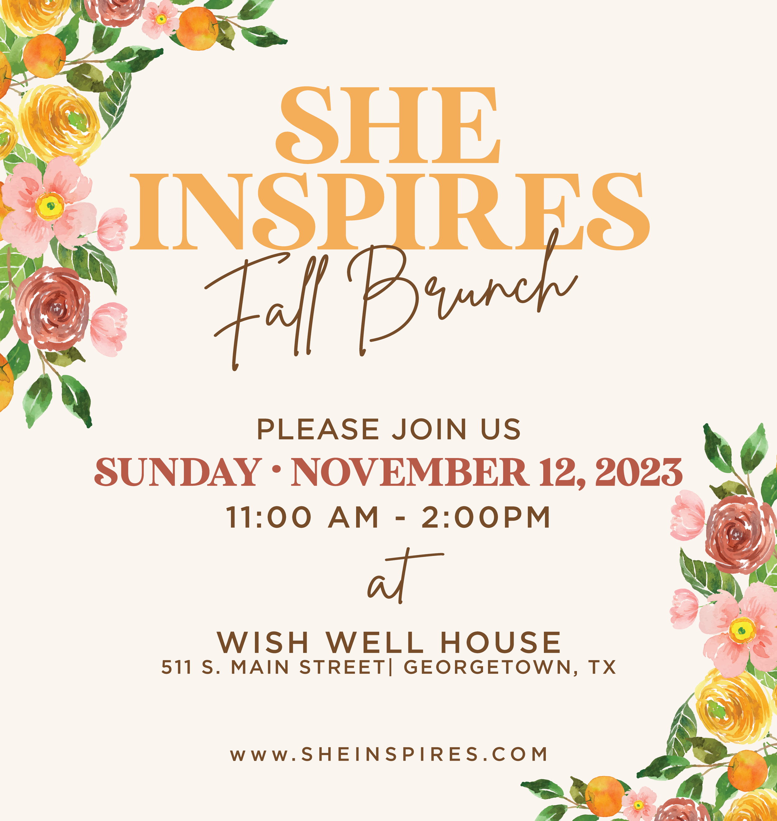 Events — she inspires