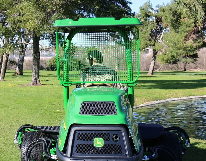 John Deere ROPS Mounted Rear Protection Screen — KMS innovations