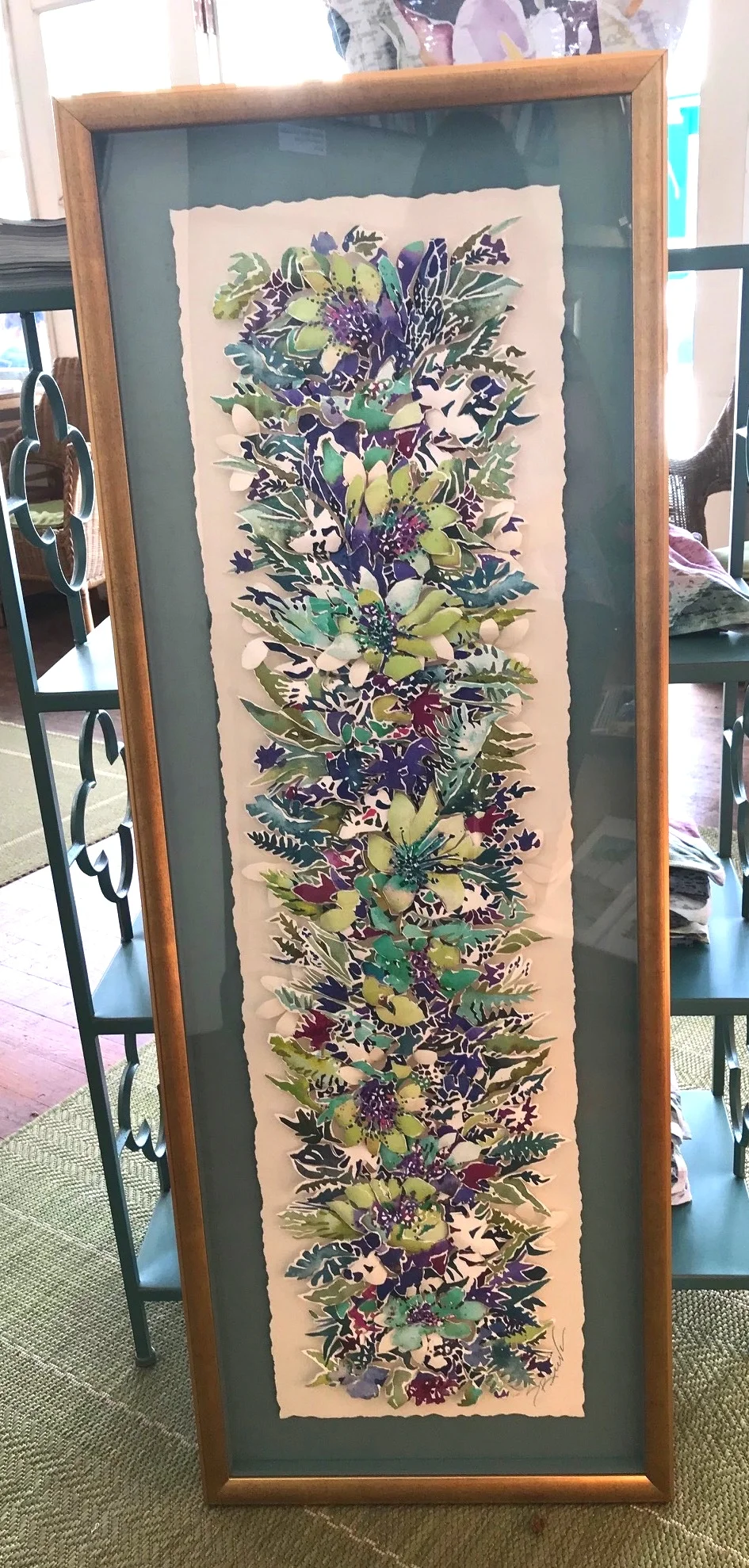 Teal Kuʻulei Sculpted — Sherri Reeve Gallery and Gifts