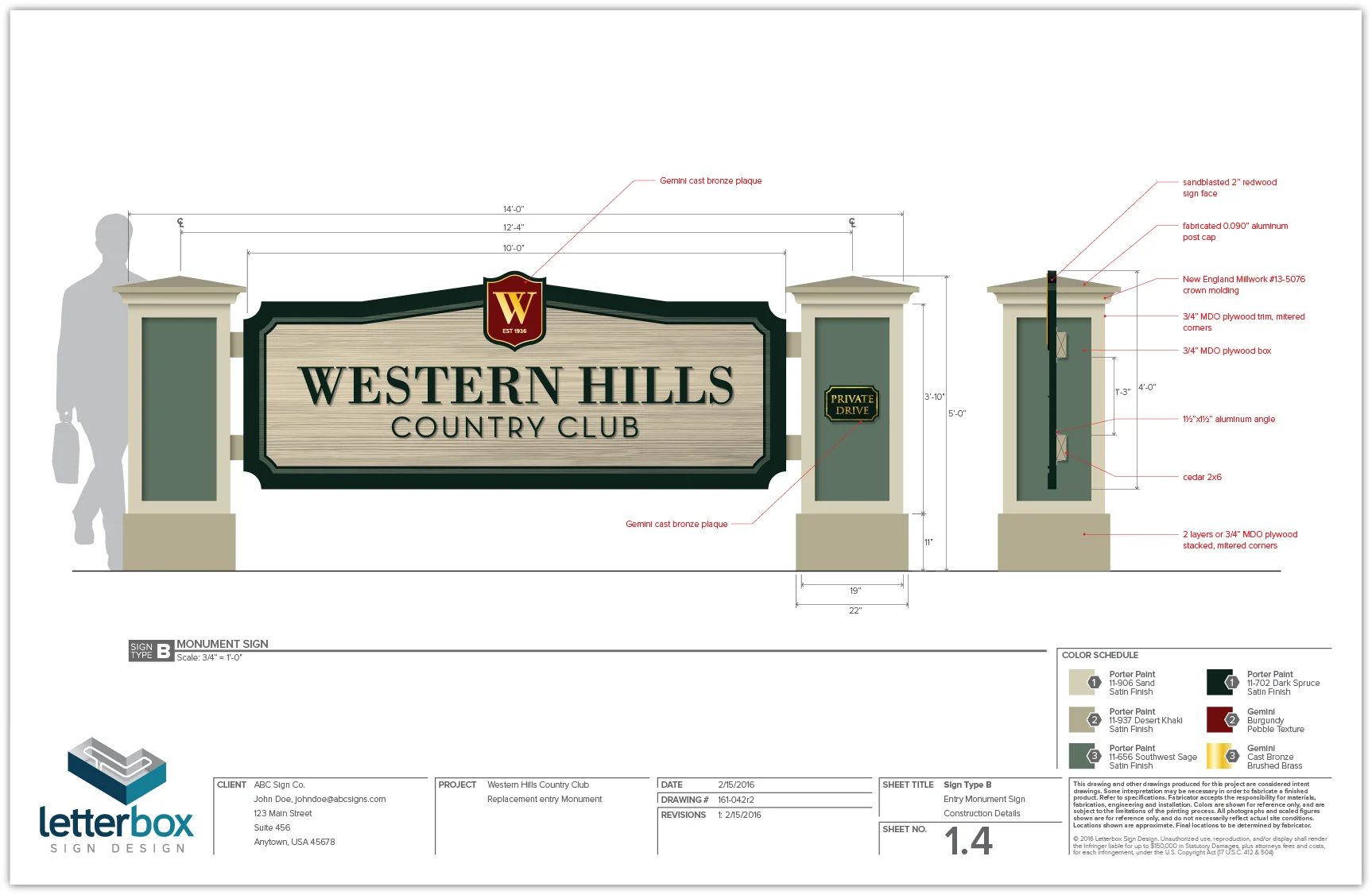 Professional Sign Design to the Trade | Letterbox Sign Design