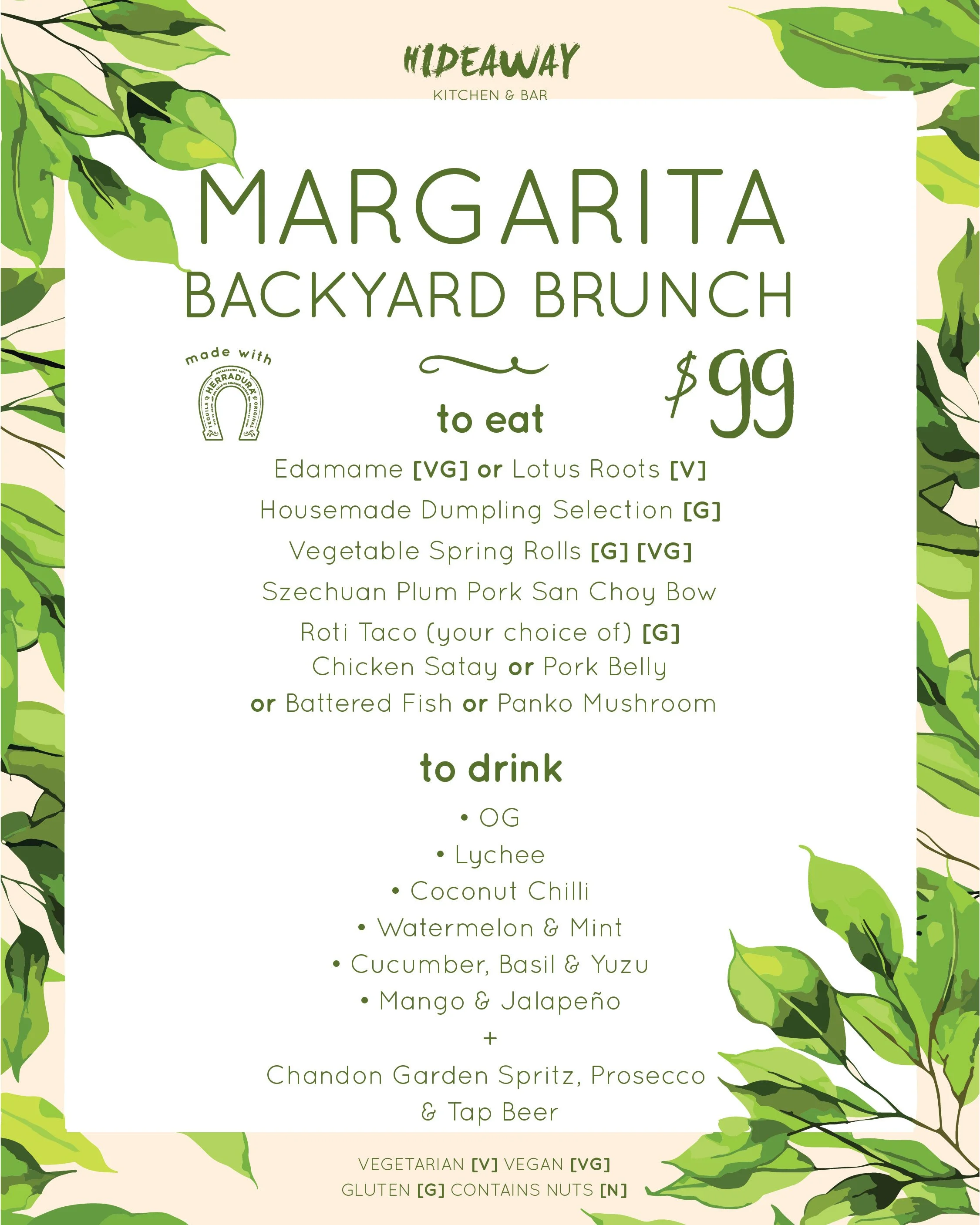 WHAT'S ON — Hideaway Kitchen & Bar