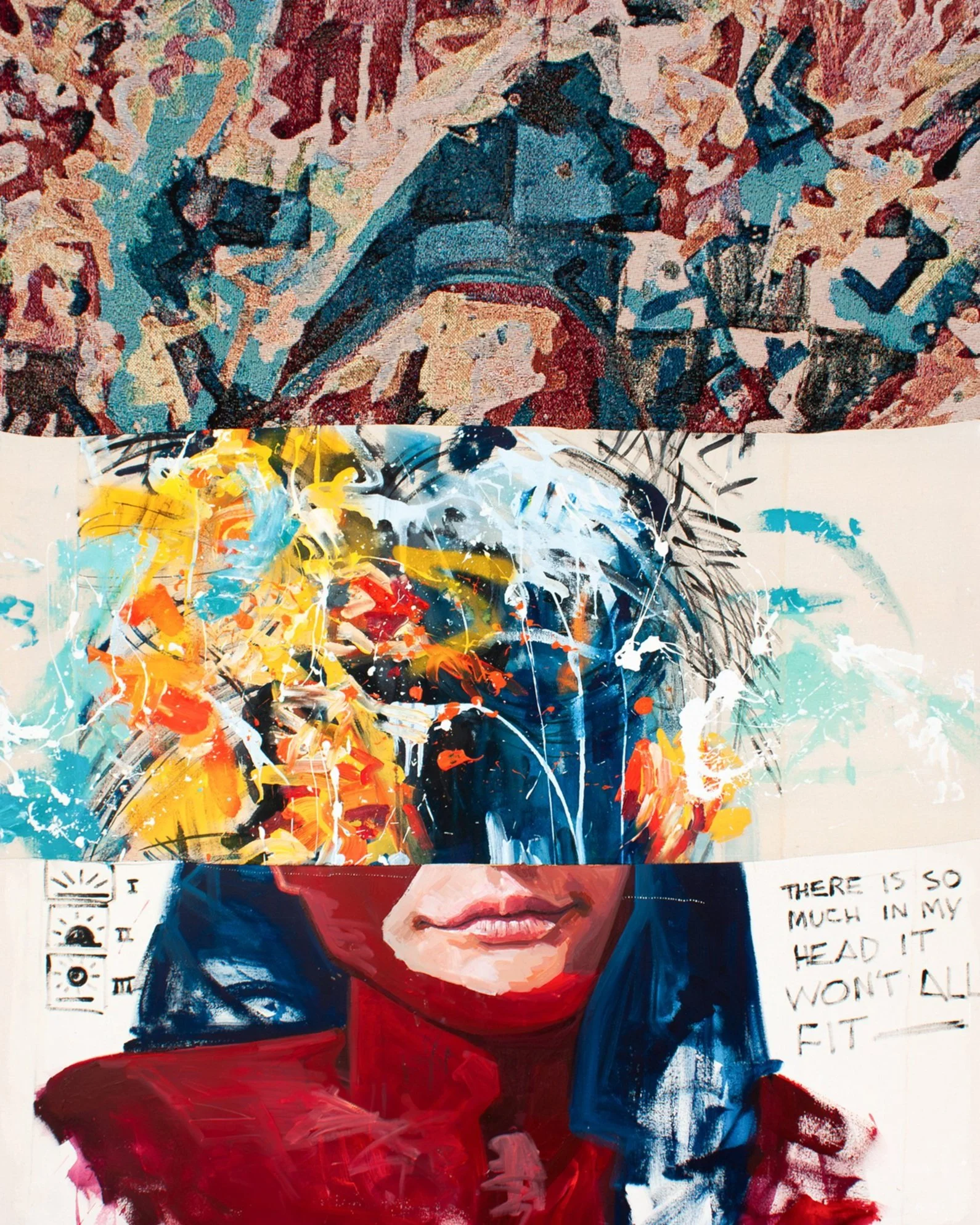 Mike Thebridge—Mixed Media Art on Canvas