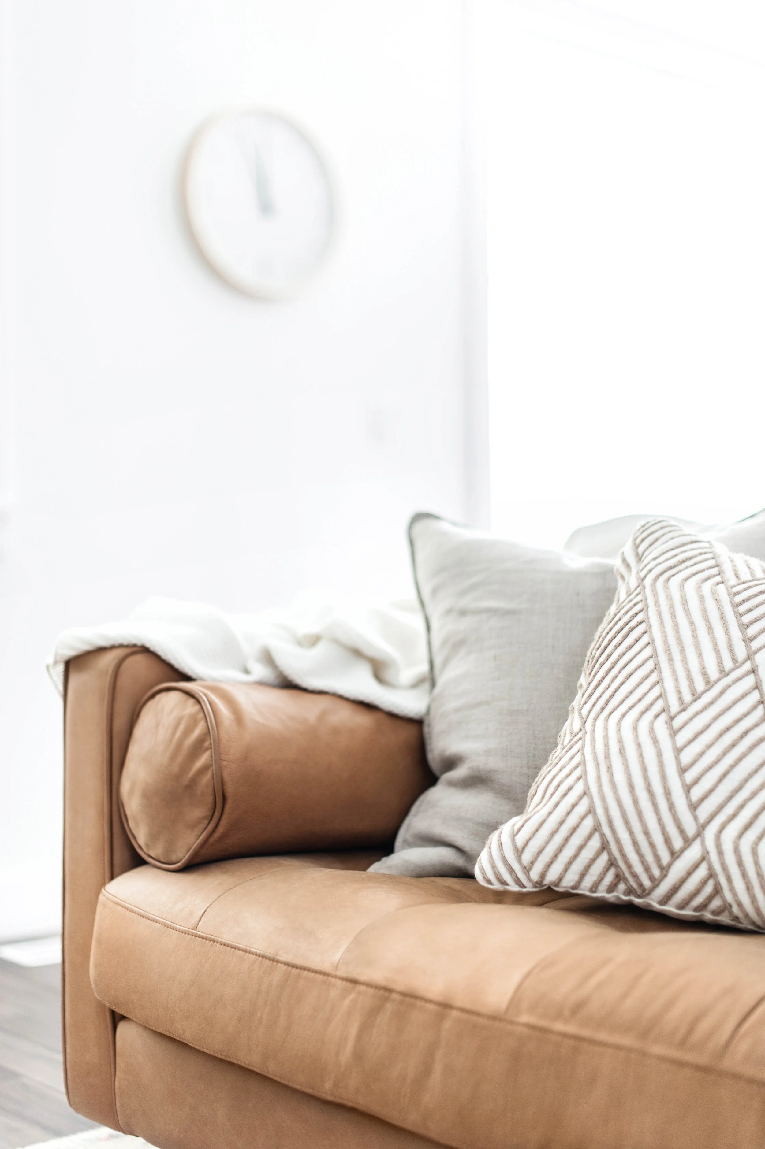 Empty Living Room With Furniture