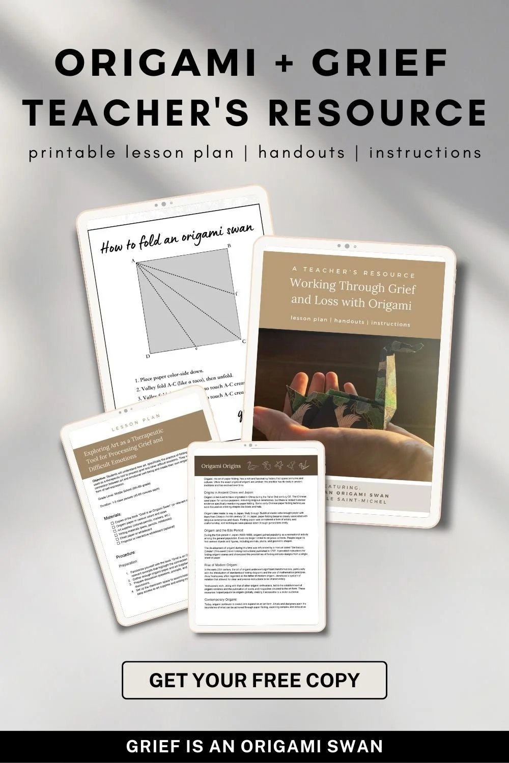 Michèle Saint-Michel - Grief is an Origami Swan