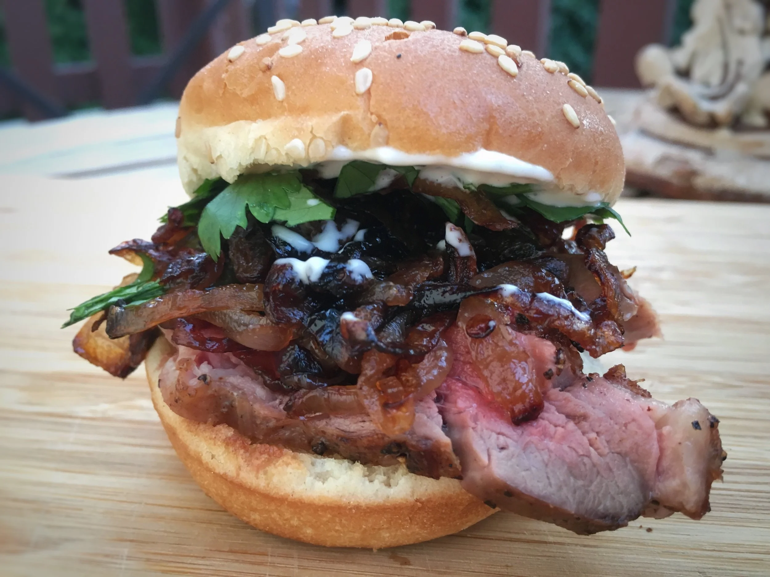 VIDEO: Caramelized Onion Aioli Duck Slider — DUCKCHAR