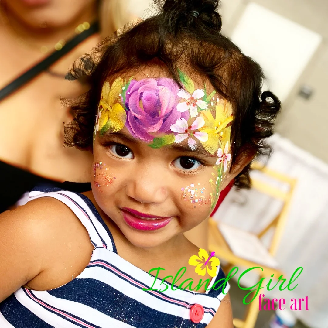 Island Girl Face Art