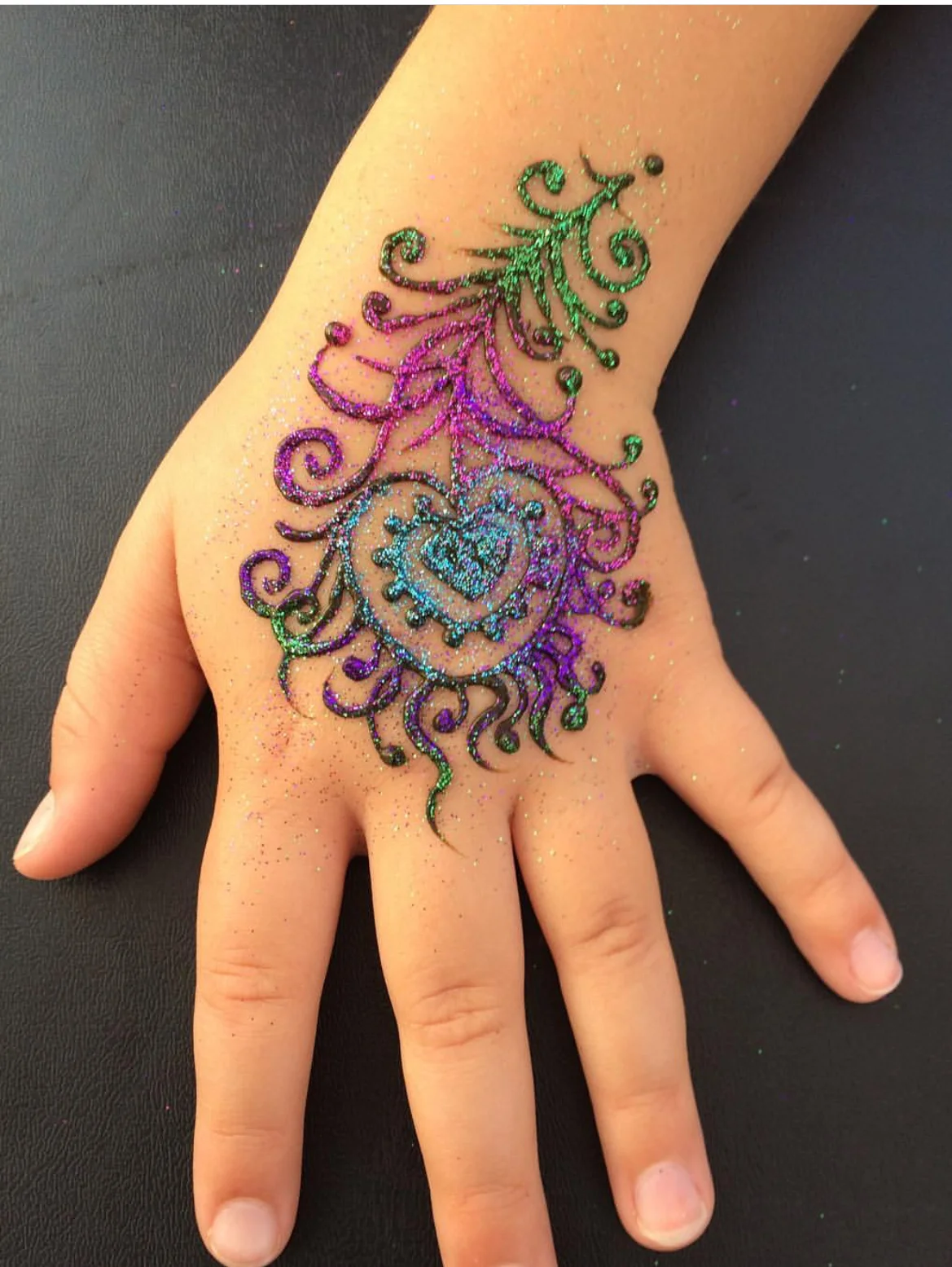Peacock Feather Henna Designs For Hands