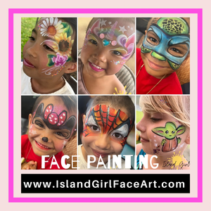 Island Girl Face Art