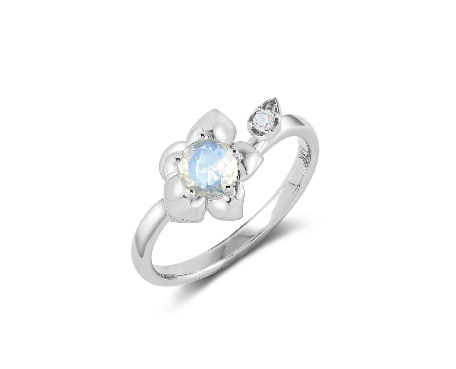 Sri Lanka Moonstone Diamond Ring