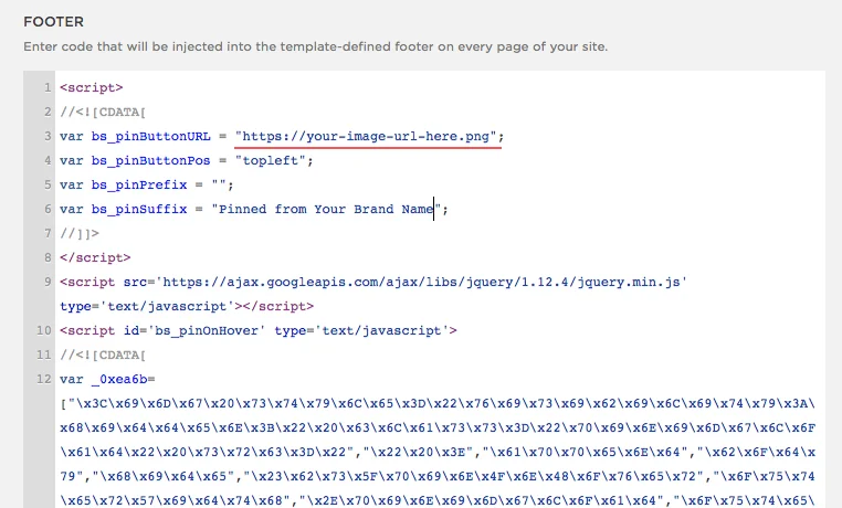 How to add a custom Pinterest pin-it button to Squarespace or Wordpress ...