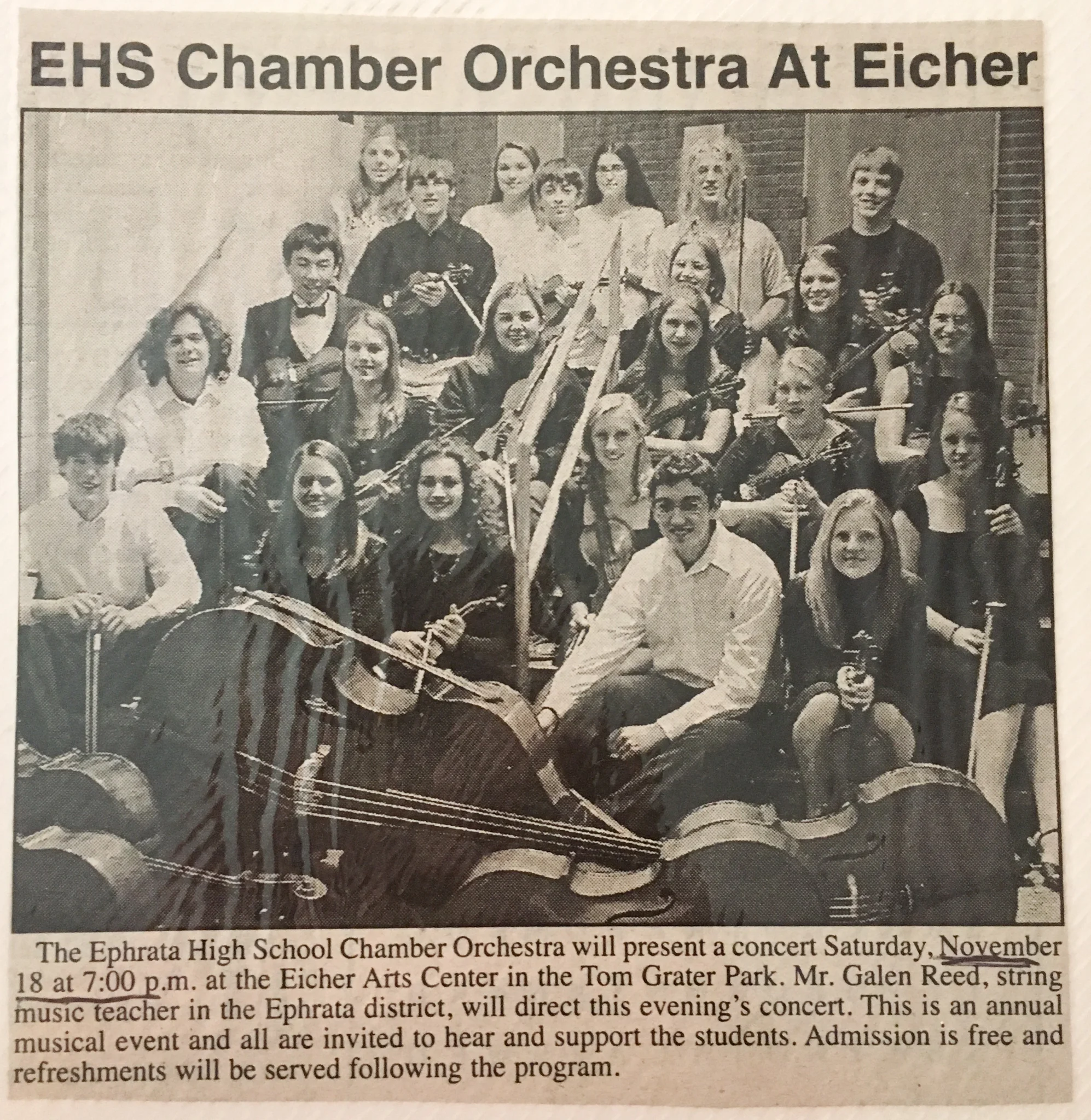 History — Eicher Arts Center