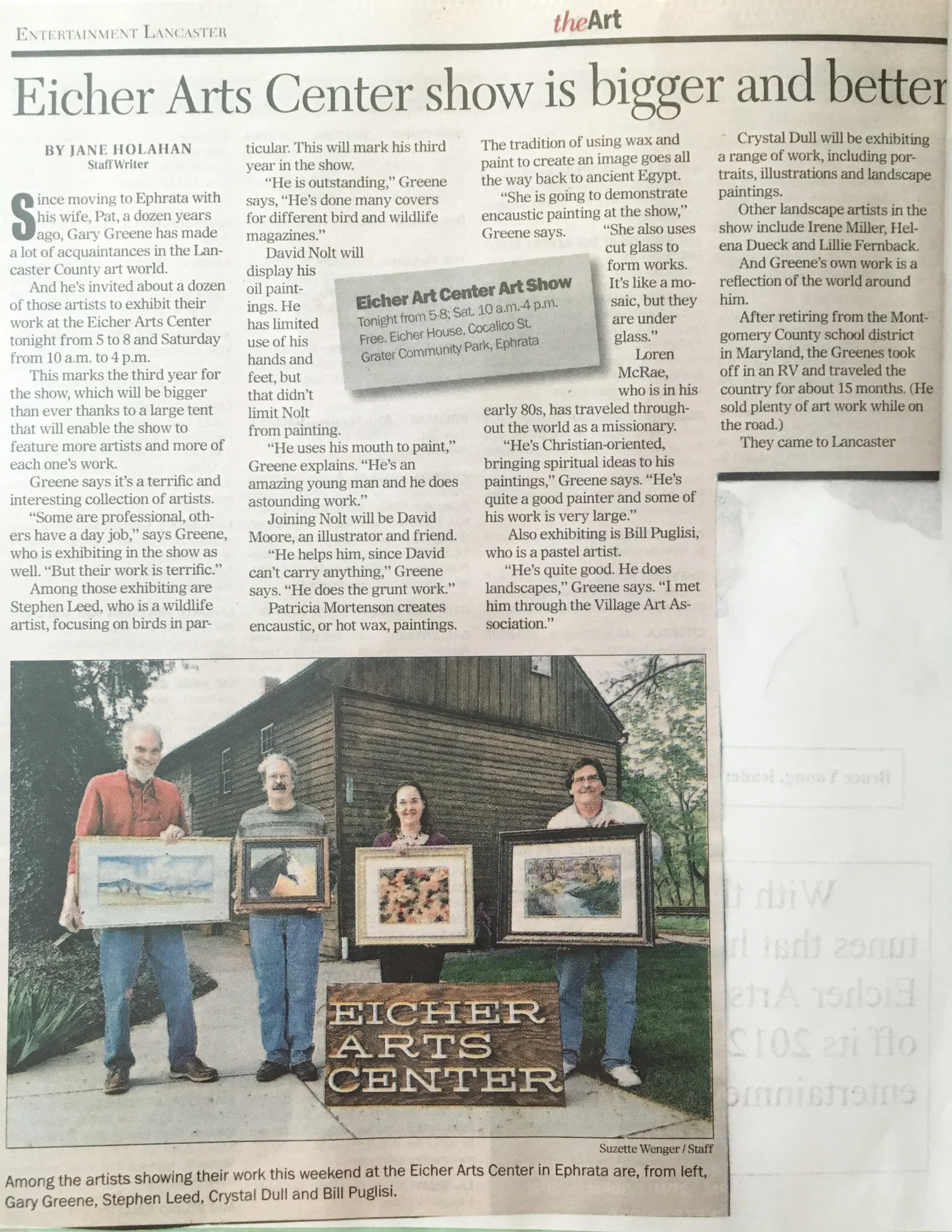 History — Eicher Arts Center