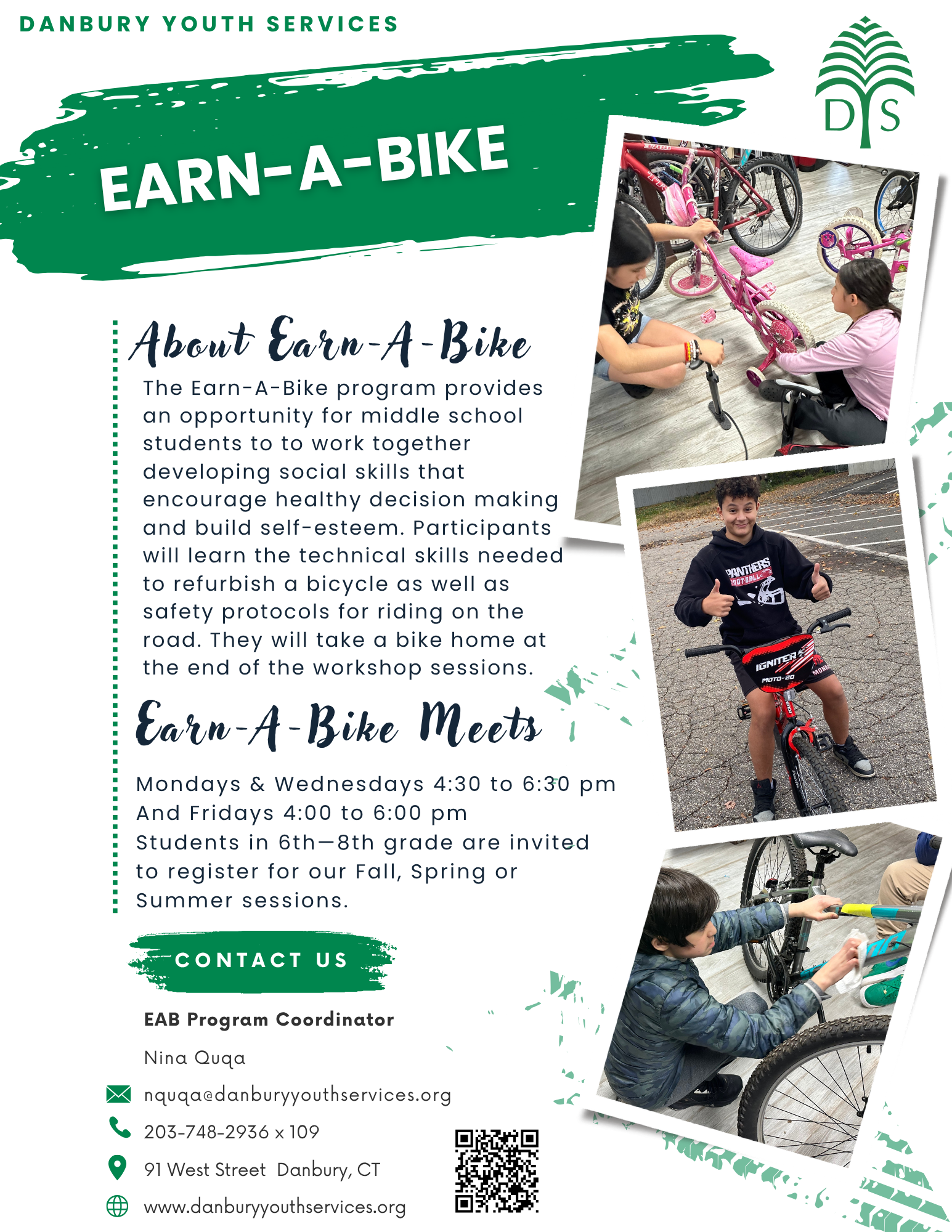 Earn-A-Bike — Danbury Youth Services