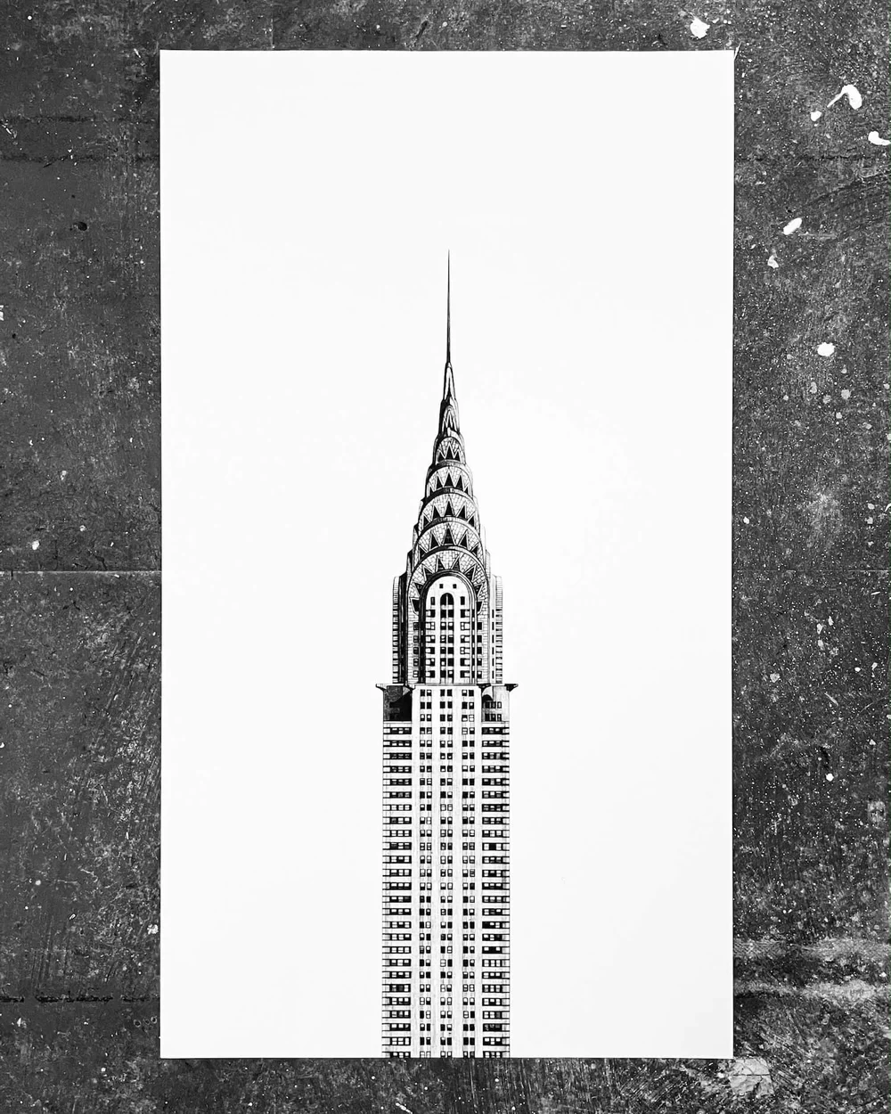 Chrysler Building Line Drawing
