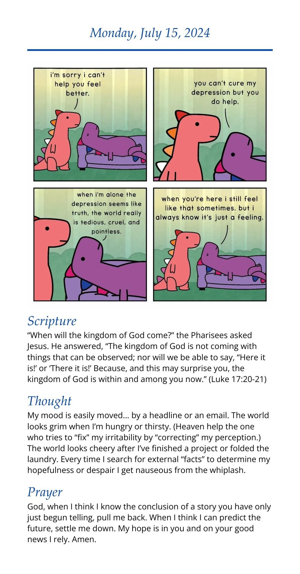 Daily Devotional — The Plymouth Church in Framingham