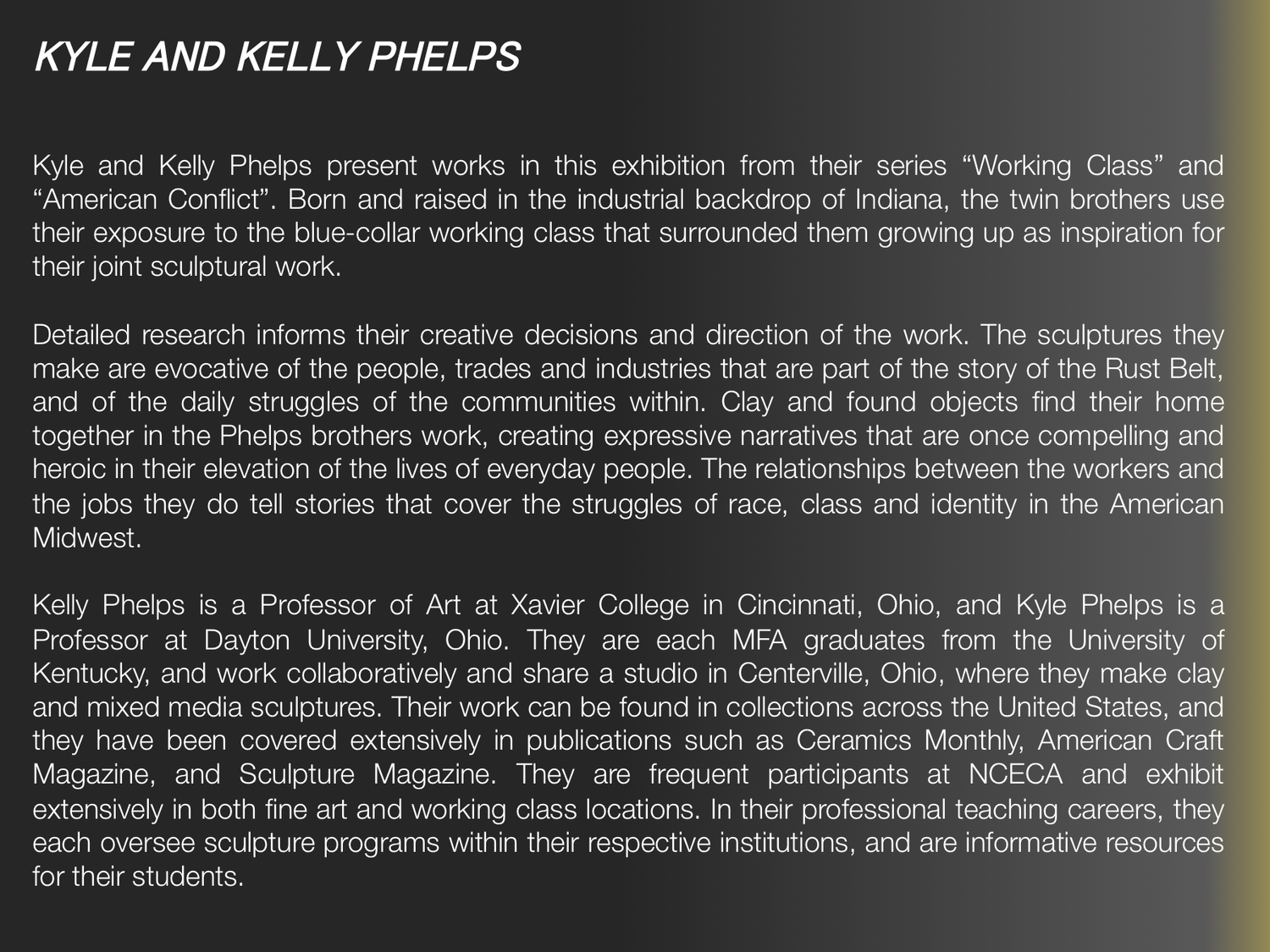 Clay Art Center - Concepts In Clay: Artists of Color