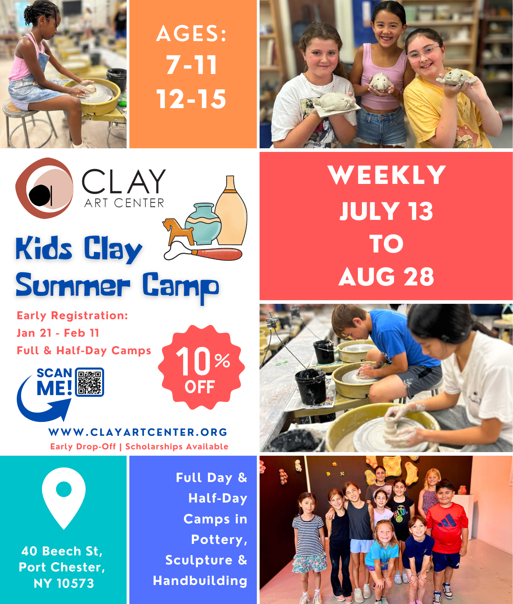 Clay Art Center - A creative summer with Clay Art Center Summer Camps!