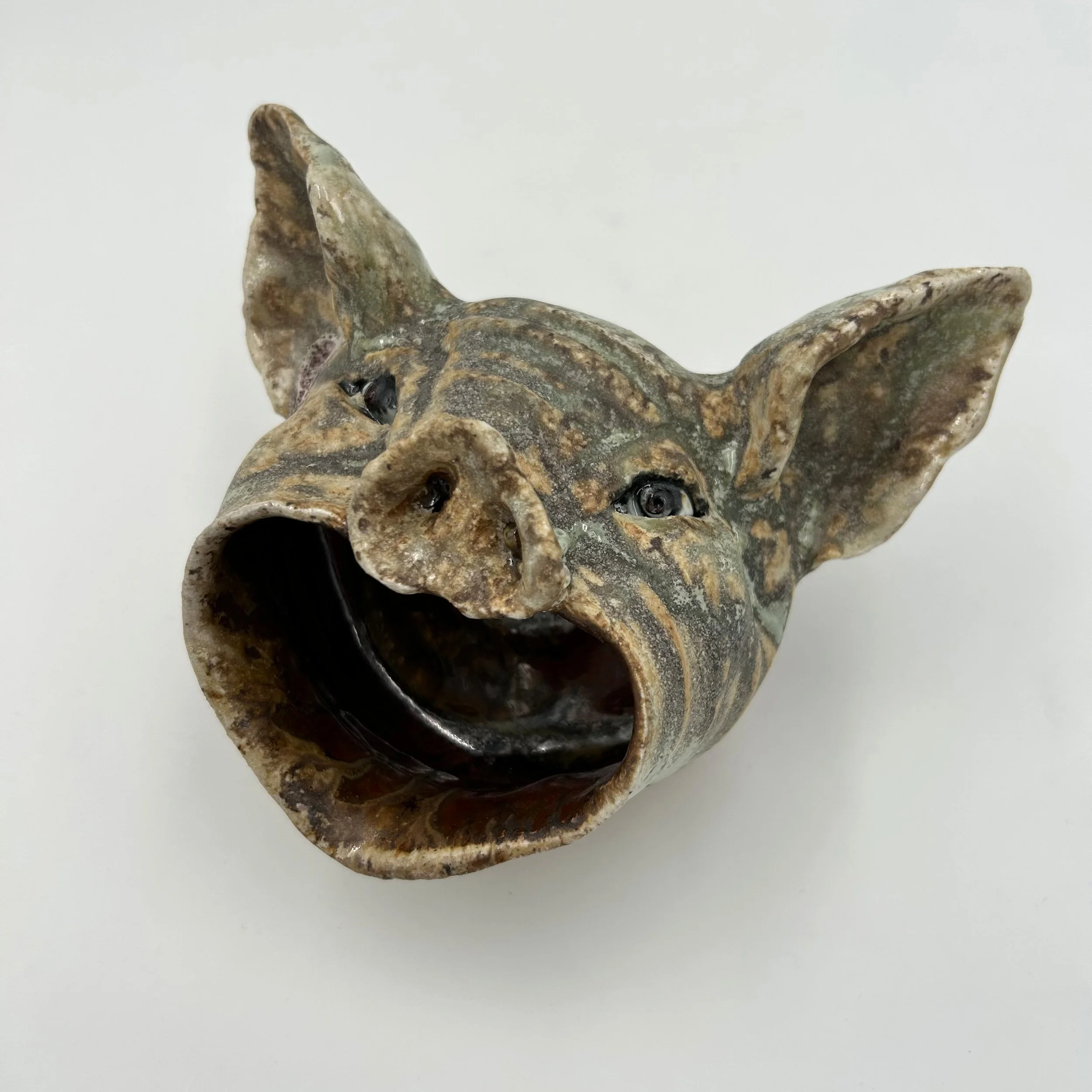 Clay Art Center - Robin Henschel White Bunny Butter Dish