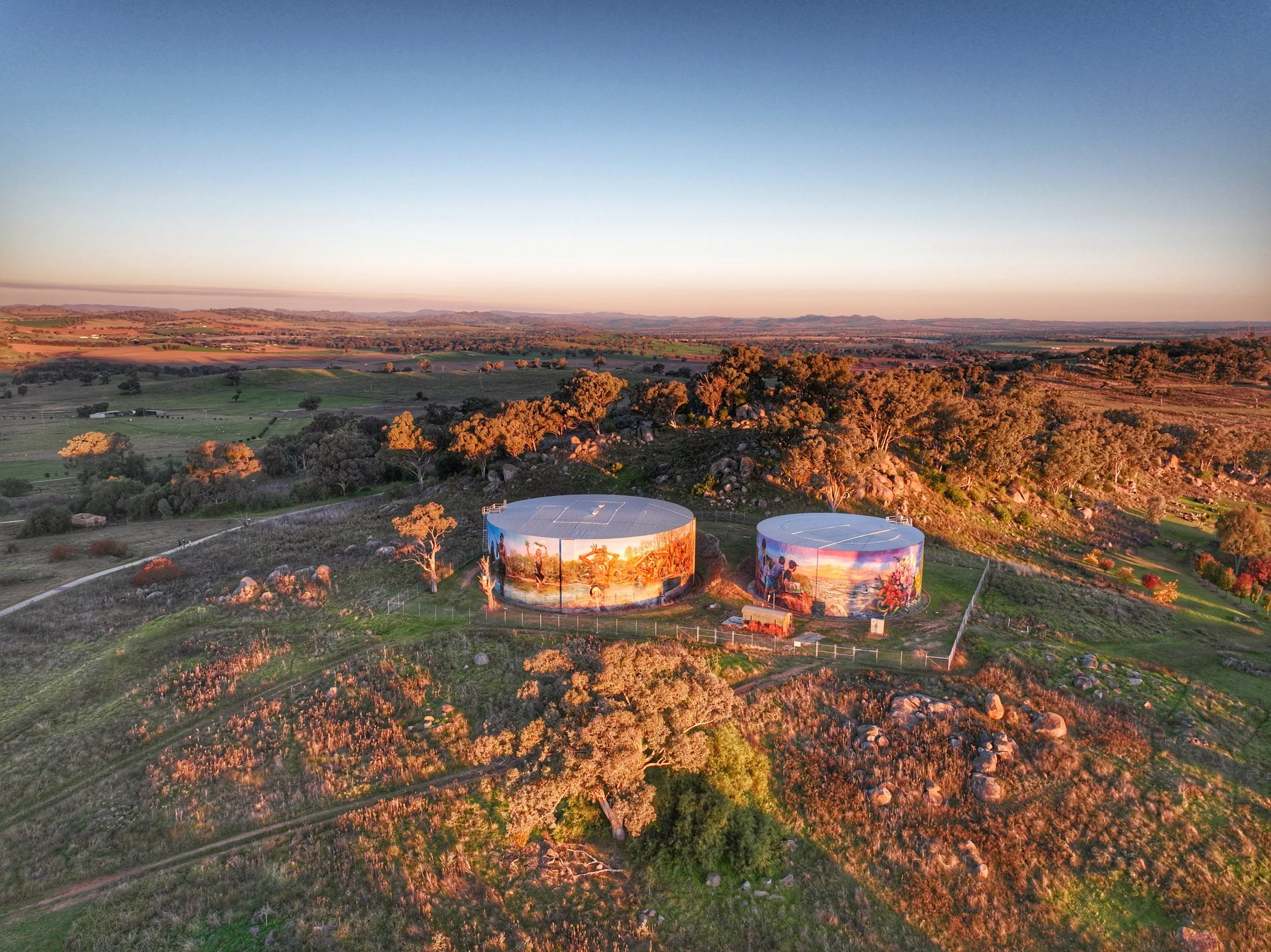 Cowra POW Water Tank Murals — Visit Cowra