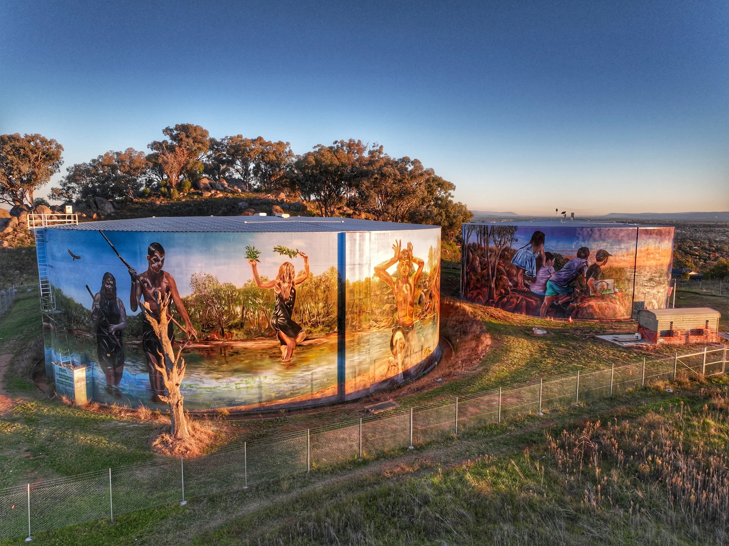 Cowra POW Water Tank Murals — Visit Cowra