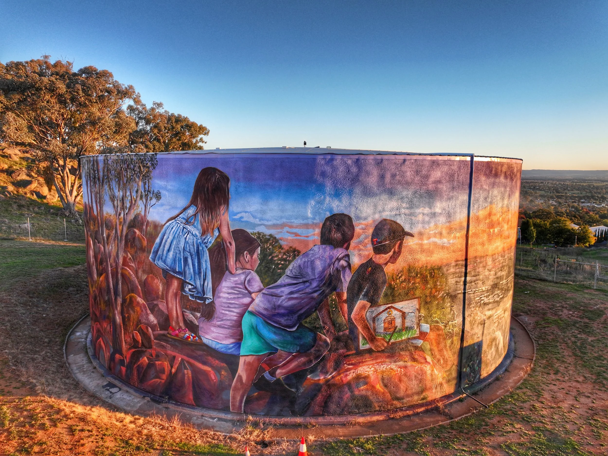 Cowra POW Water Tank Murals — Visit Cowra