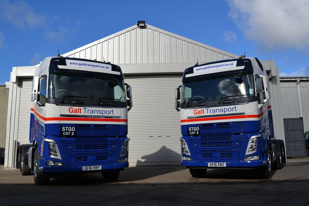 Galt Transport Add Two New Volvos to Fleet — Galt Transport