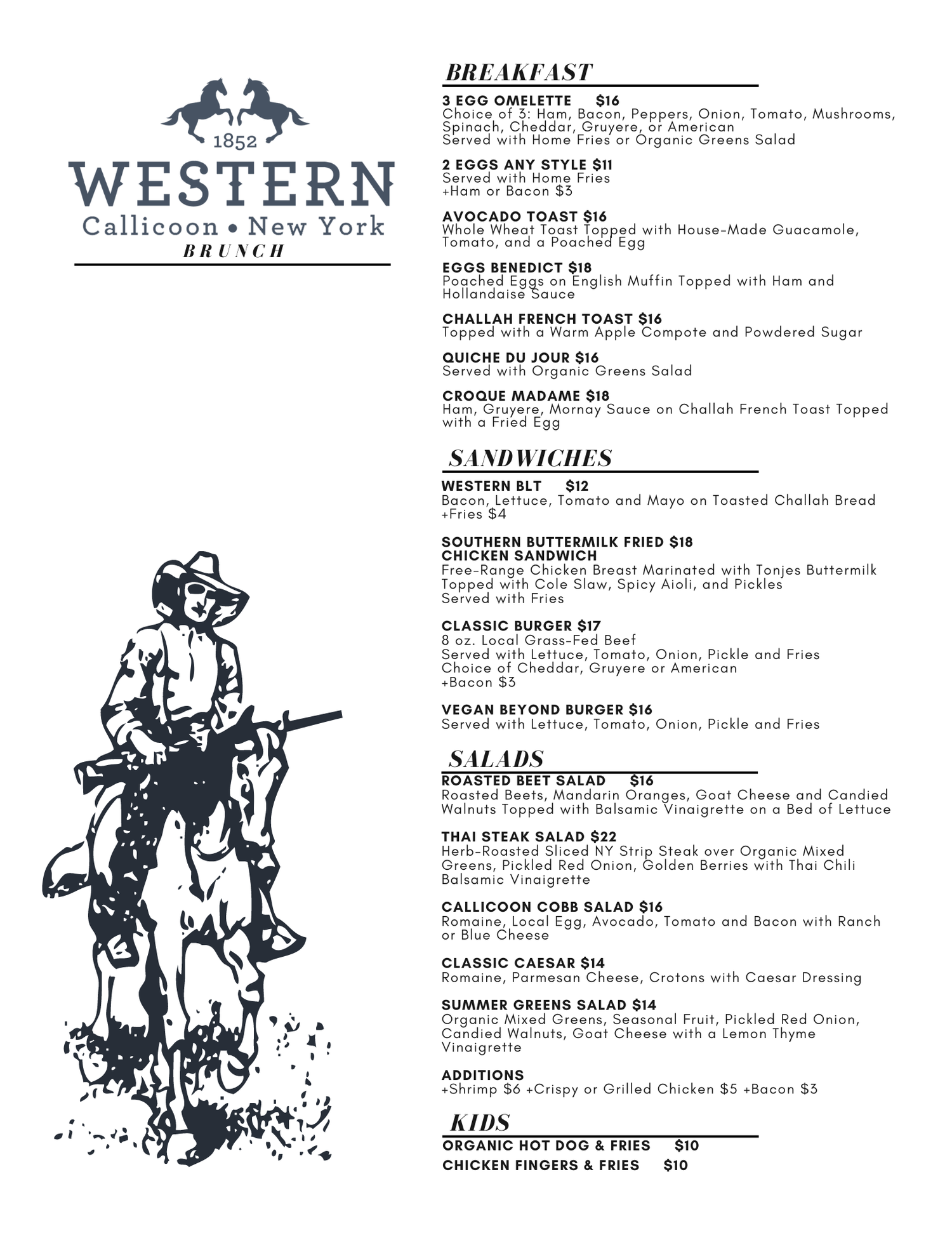 Eat & Drink — Western Inn