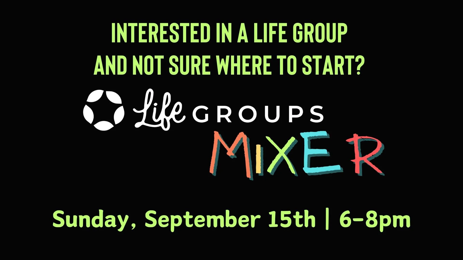 Life Groups — Connect at Thanksgiving