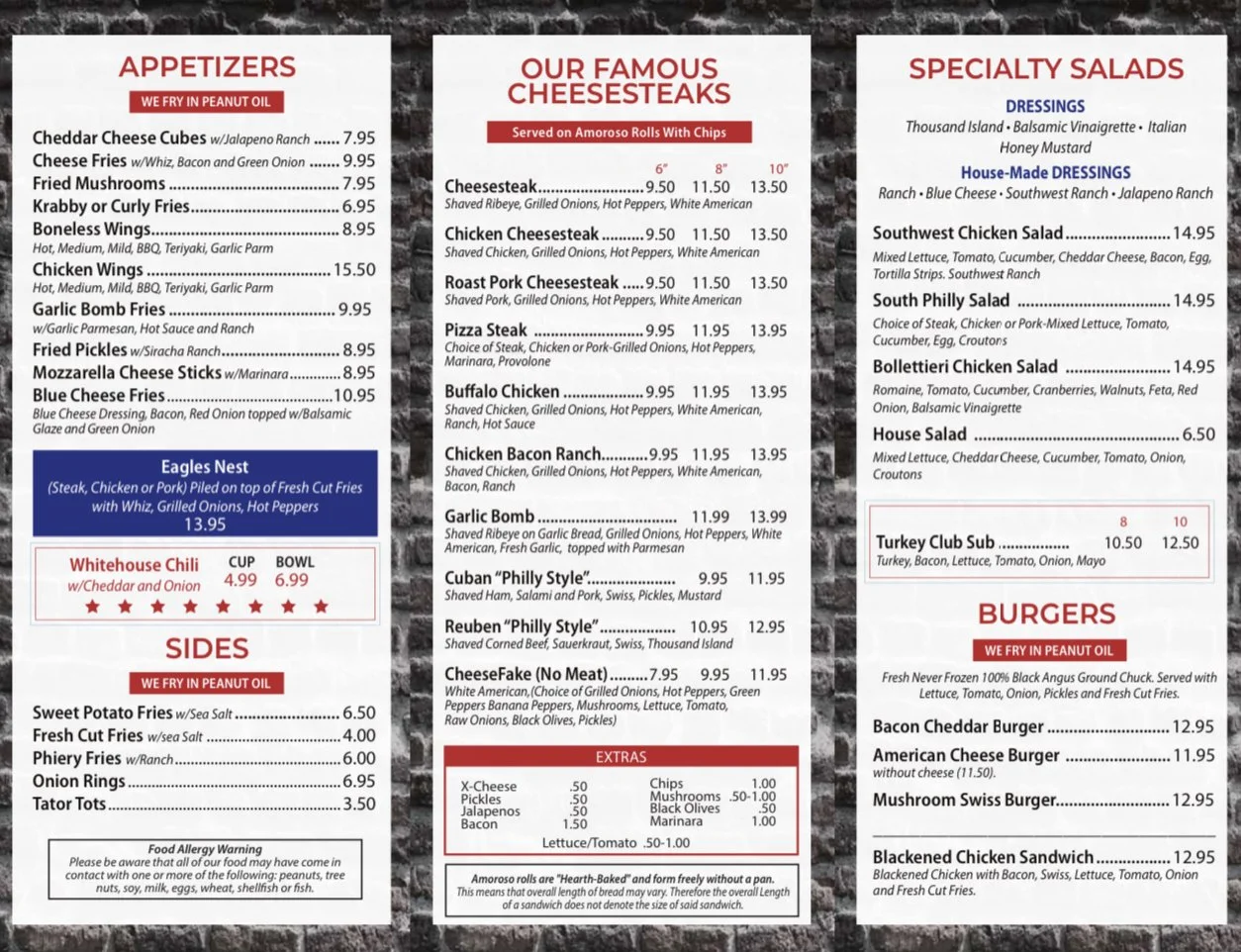 South Philly Cheesesteaks-34th menu