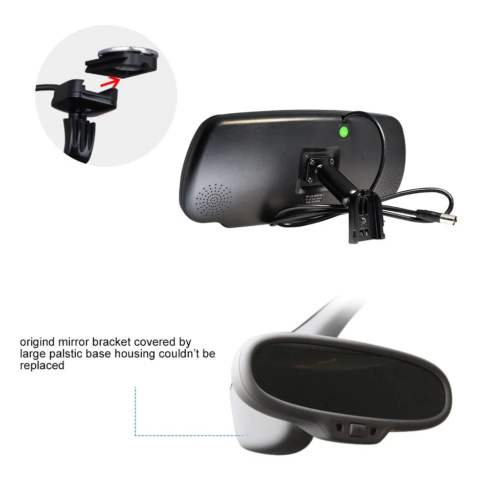 7" rear view windscreen mirror monitor by parksafe | Burg Design