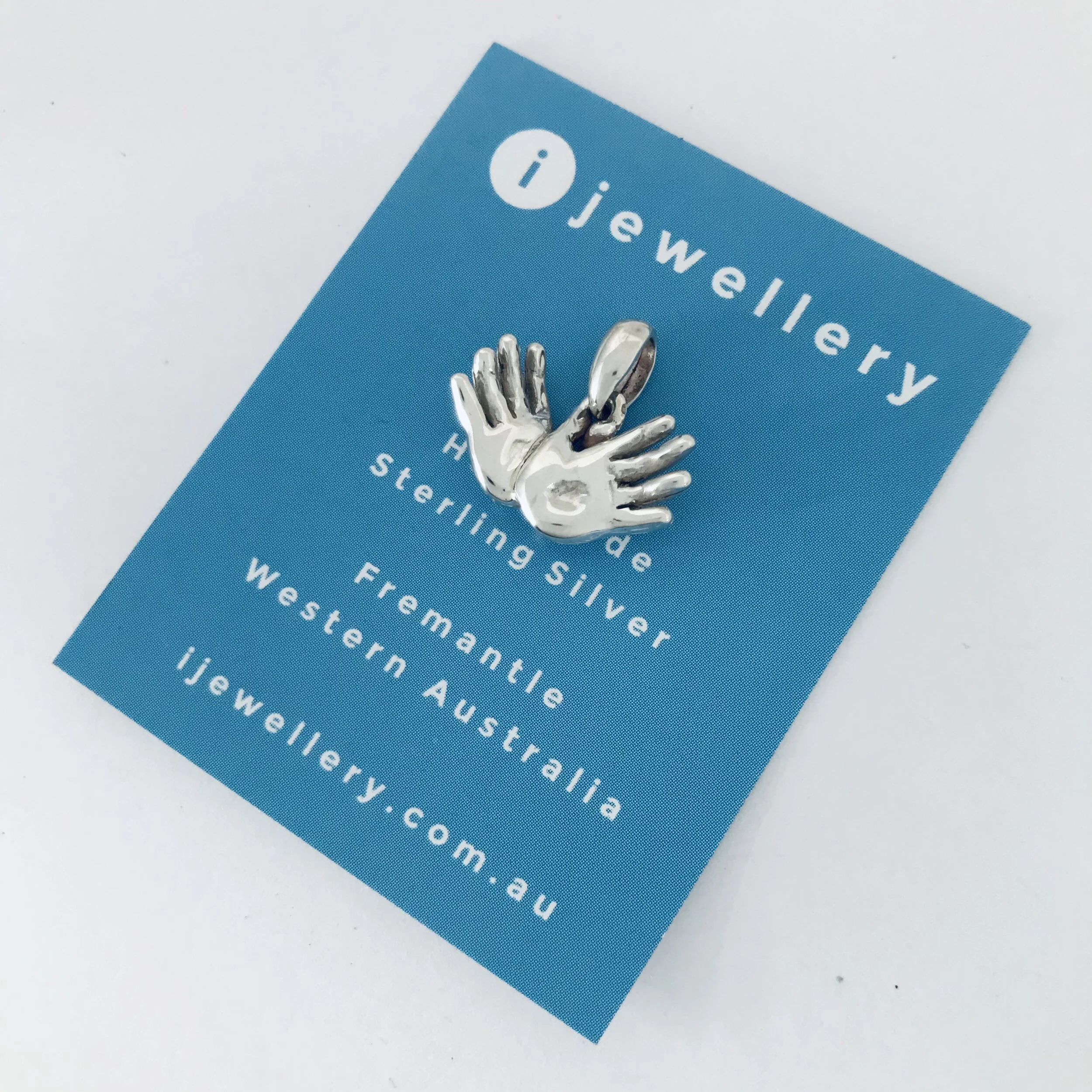 Silver Butterfly Auslan Sign Pendant — i j e w e l l e r y