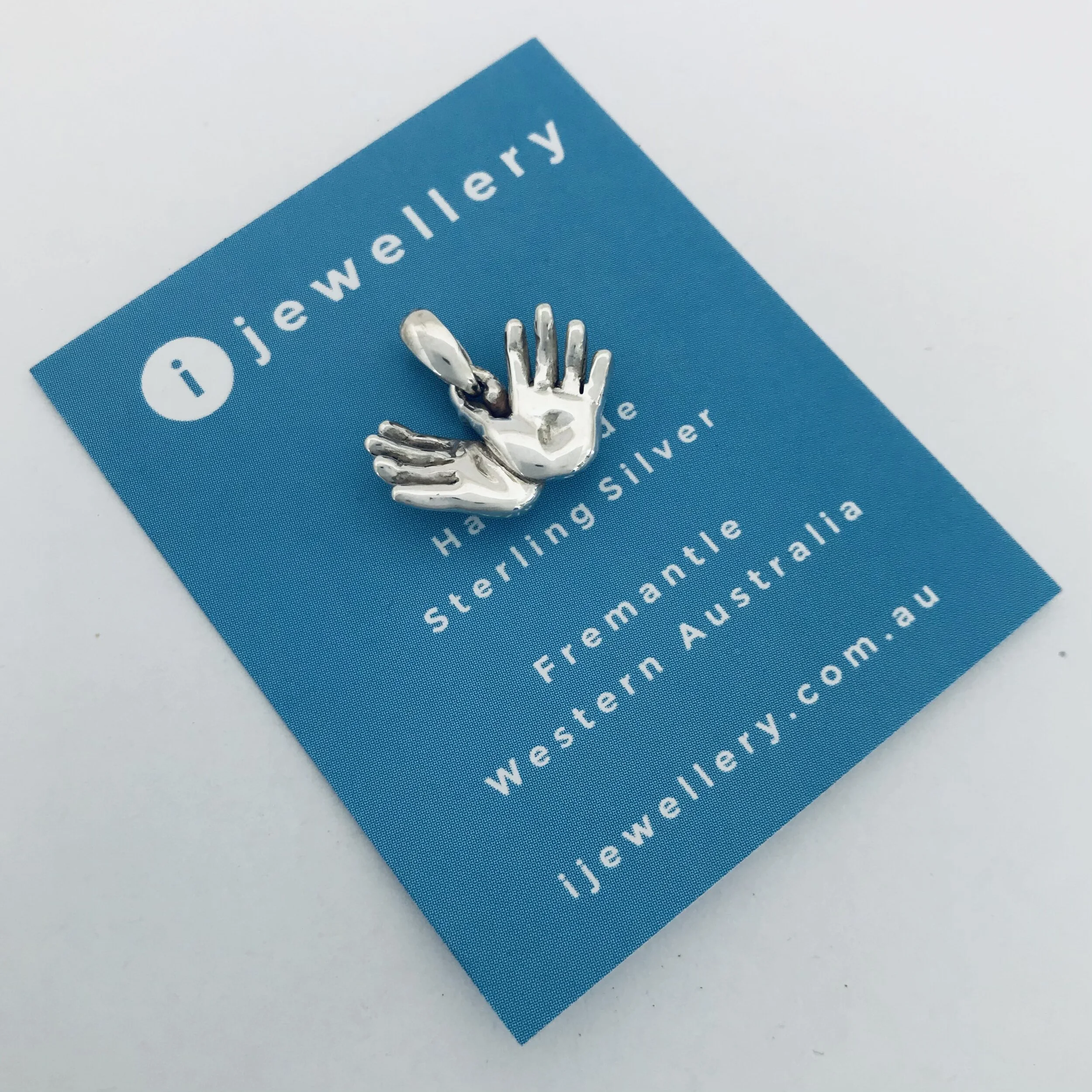 Silver Butterfly Auslan Sign Pendant — i j e w e l l e r y