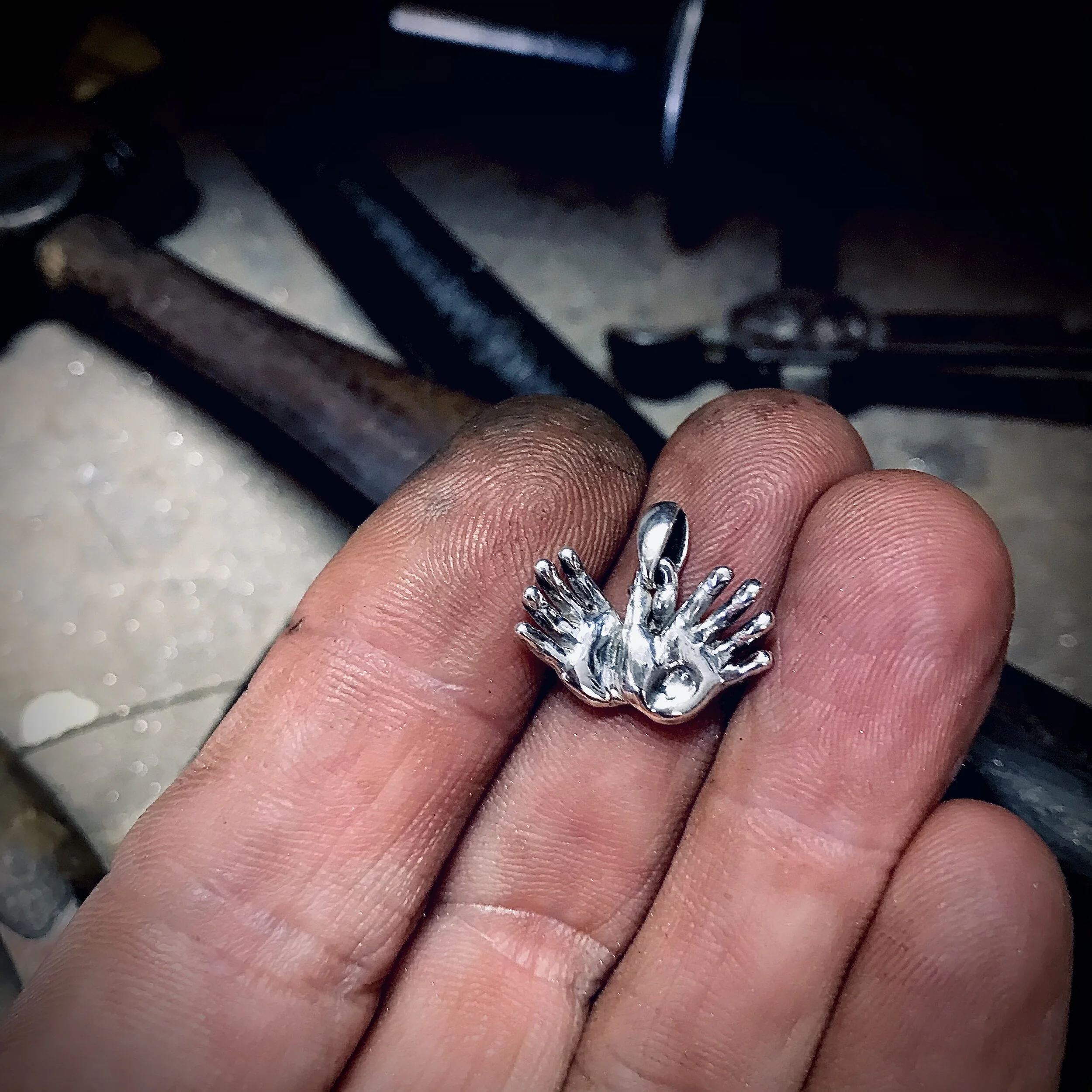 Silver Butterfly Auslan Sign Pendant — i j e w e l l e r y