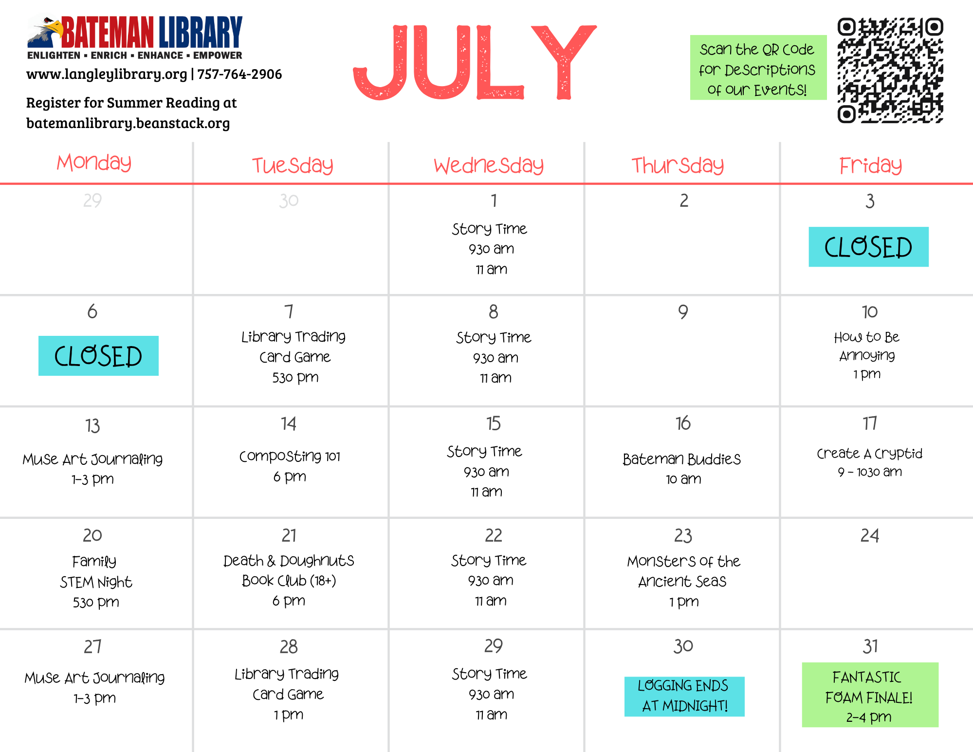 Summer Reading Program — Bateman Library